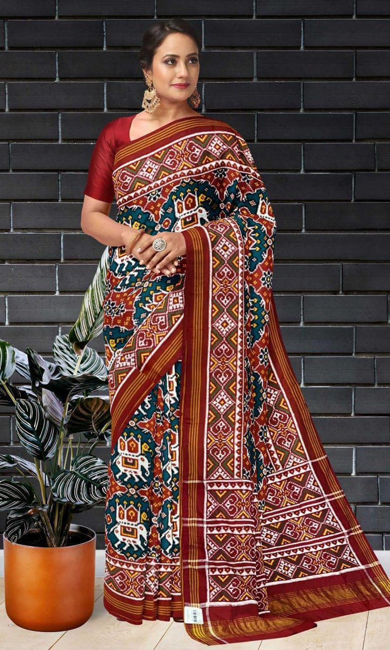New Designer Latest Patola Saree Collection Fabric -patola Silk Saree ...