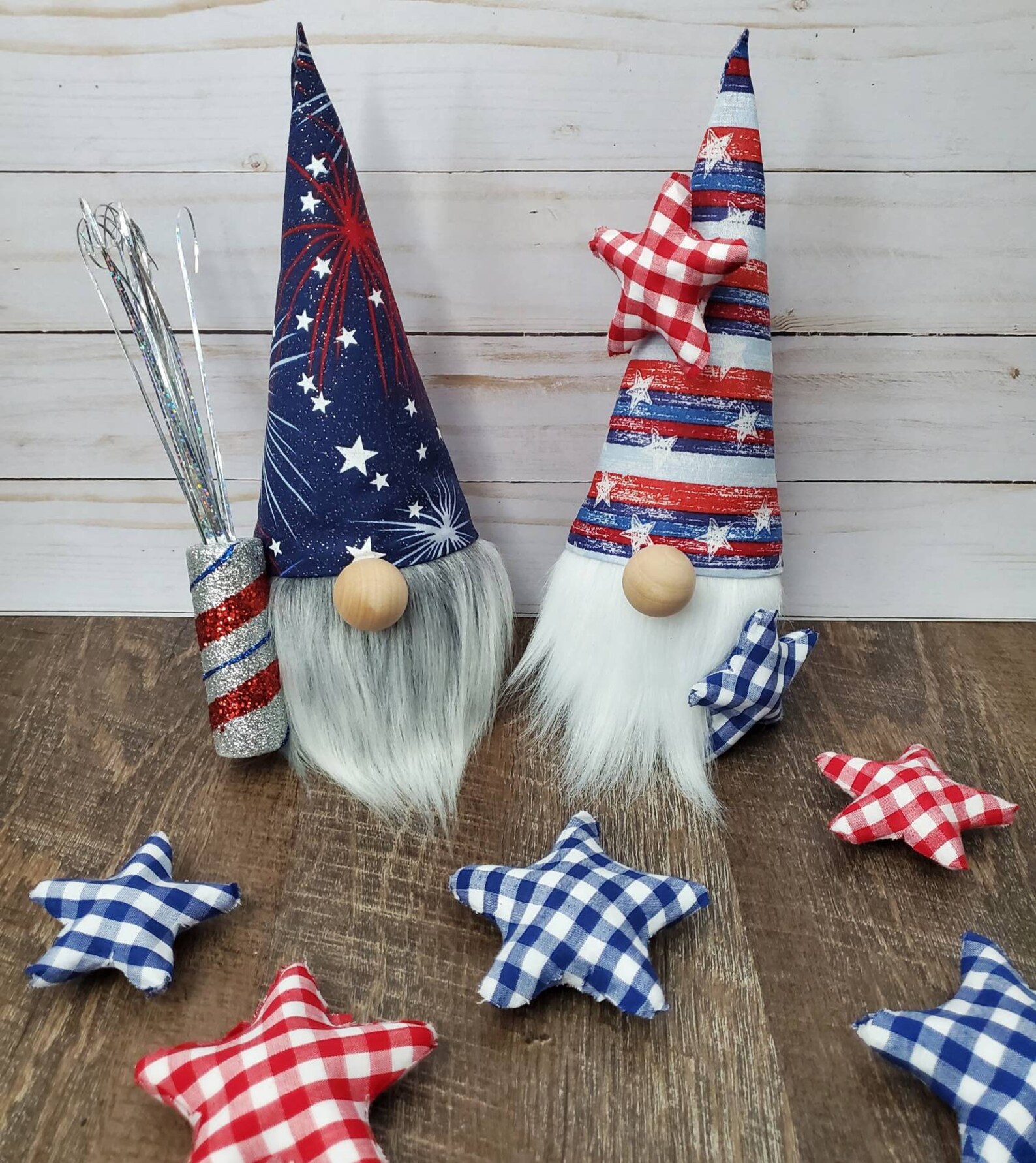 4th of July Gnome, Patriotic Gnome, Independence Day Gnome, Red, White ...