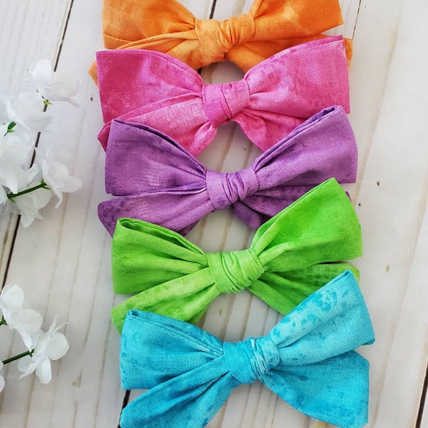 Neon Color Bows - Etsy