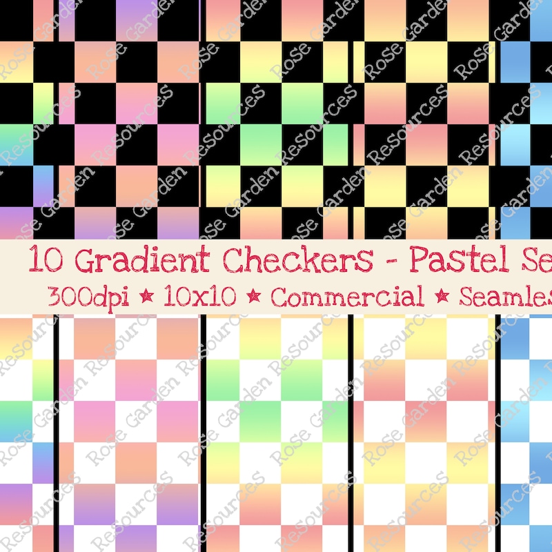 Checkerboard Gradient Pattern - Etsy
