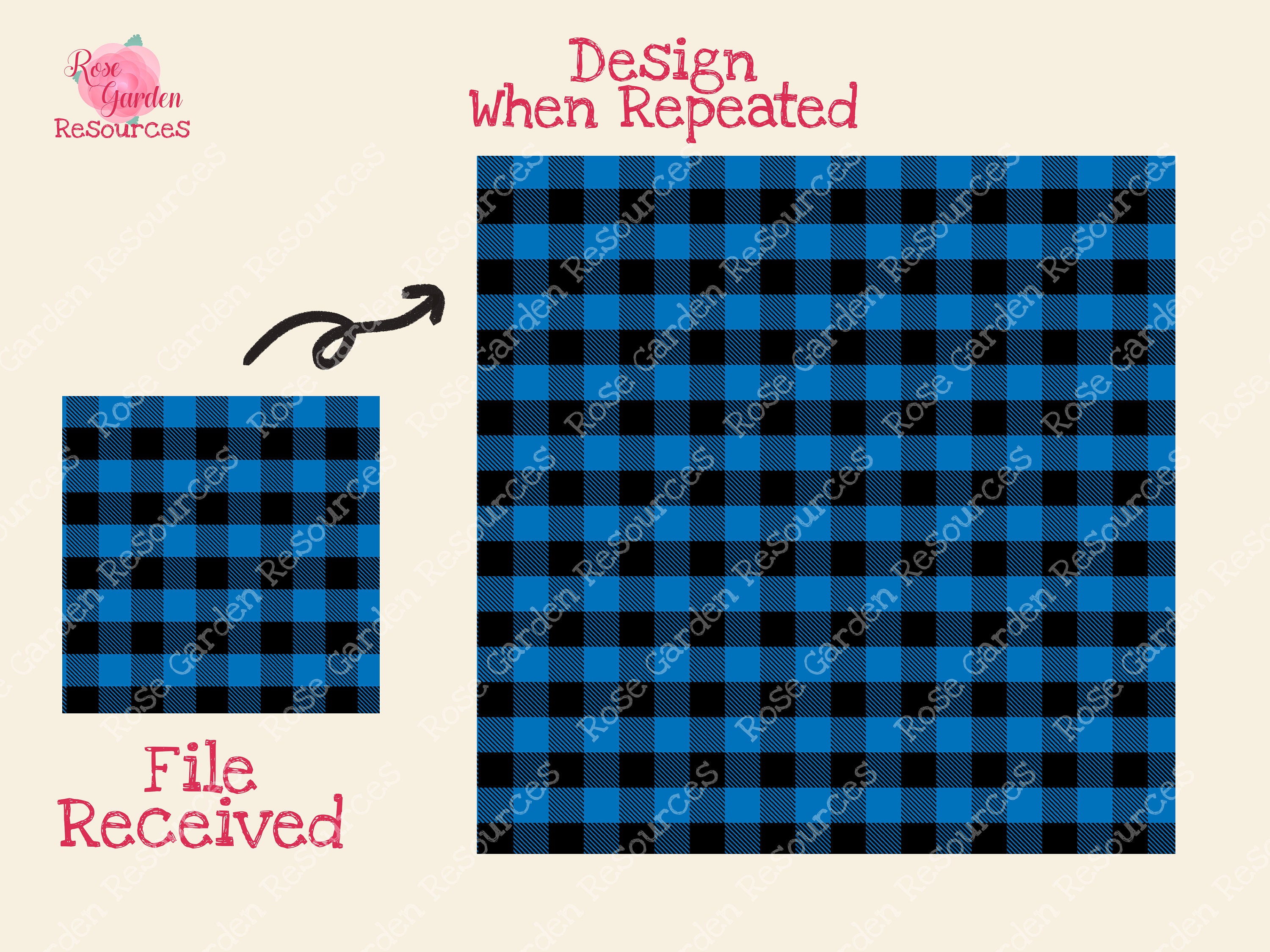 20 Black Buffalo Plaid Standard Colors Digital Seamless Paper Bundle ...