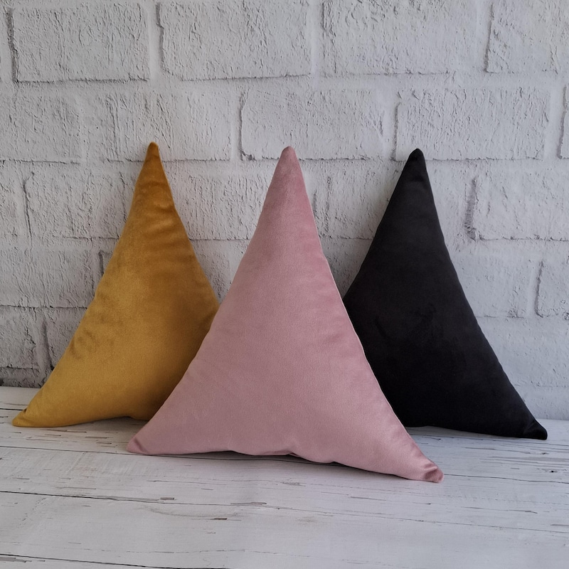 Triangle Pillow - Etsy