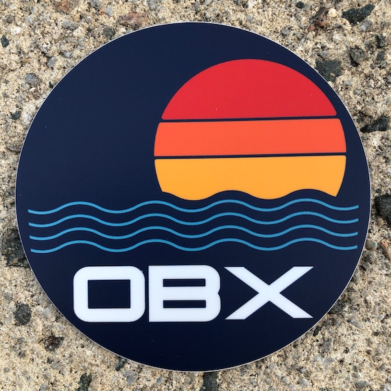 OBX Sunrise Sticker Outer Banks North Carolina | Etsy