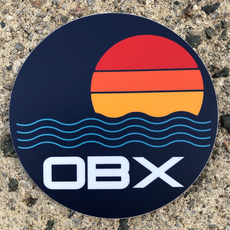 OBX Sunrise Sticker Outer Banks North Carolina - Etsy