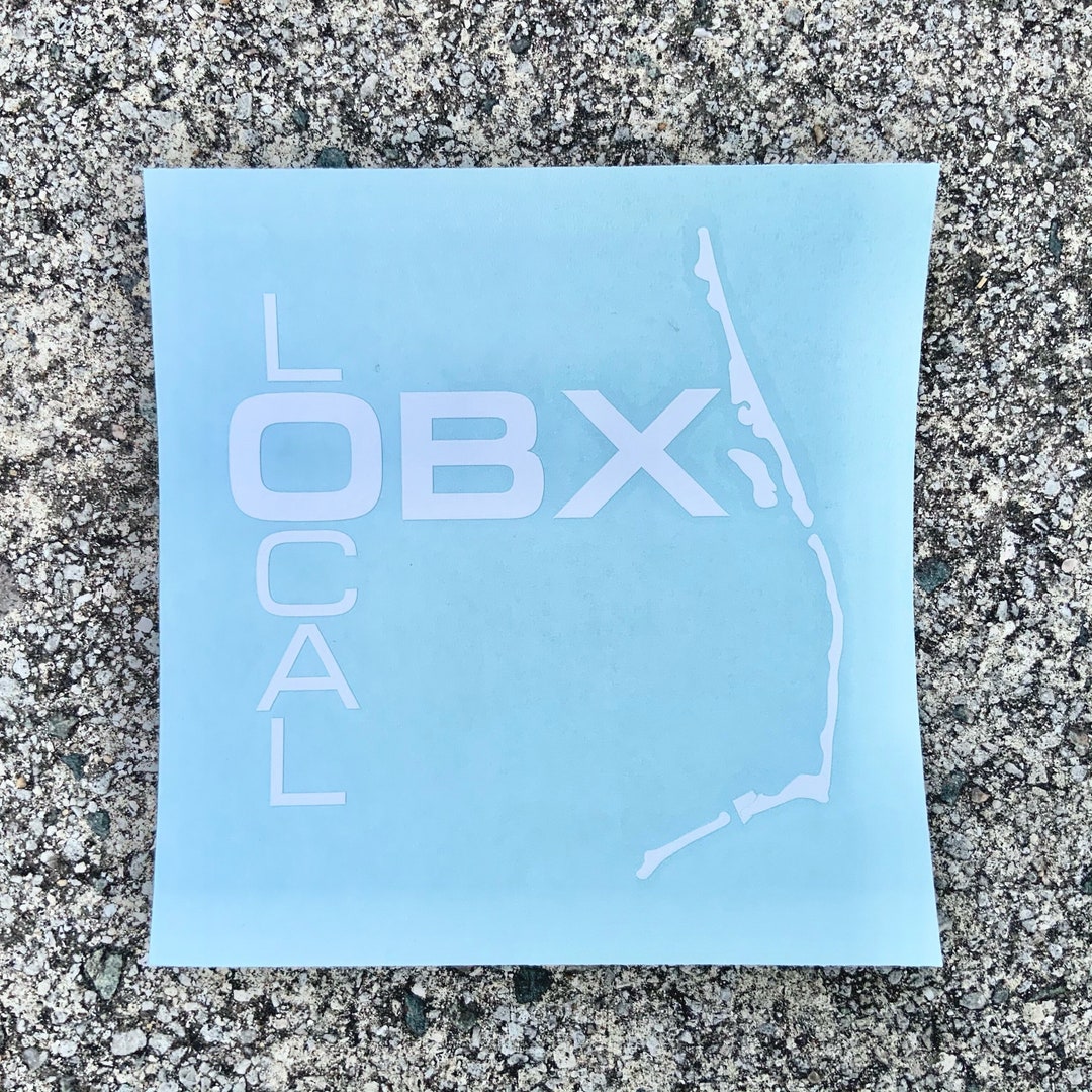 OBX Local Transfer Decal (sticker) - Outer Banks, NC - Etsy