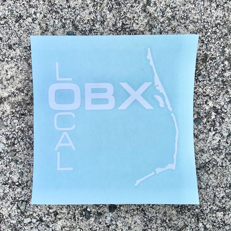 OBX Local Transfer Decal (sticker) - Outer Banks, NC - Etsy