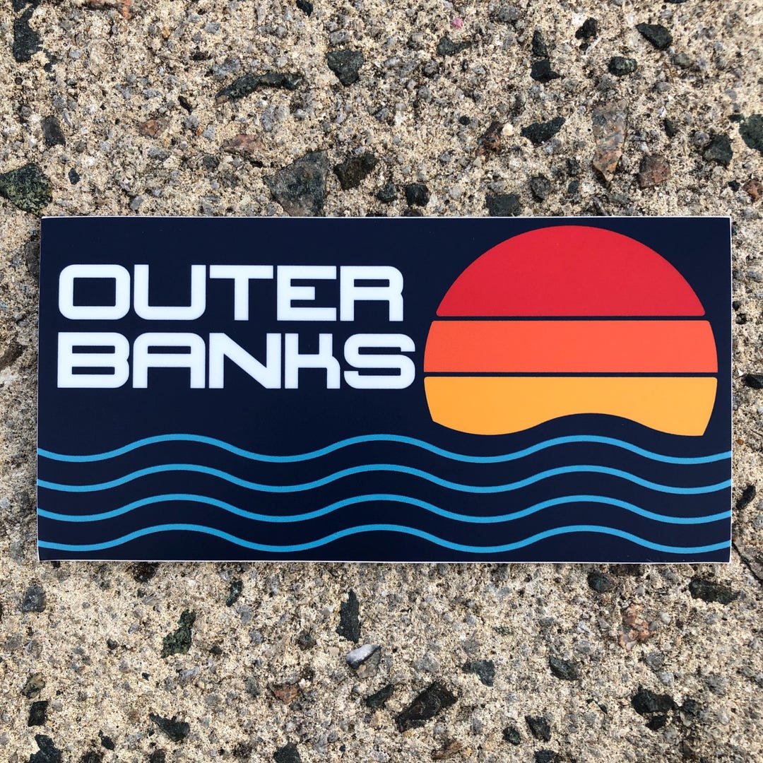 OBX Sunrise Sticker - Rectangle - Etsy