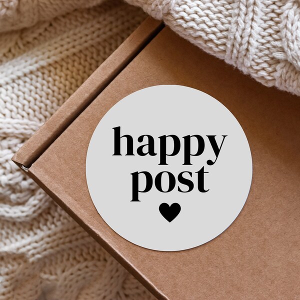 Happy Post Stickers - Etsy
