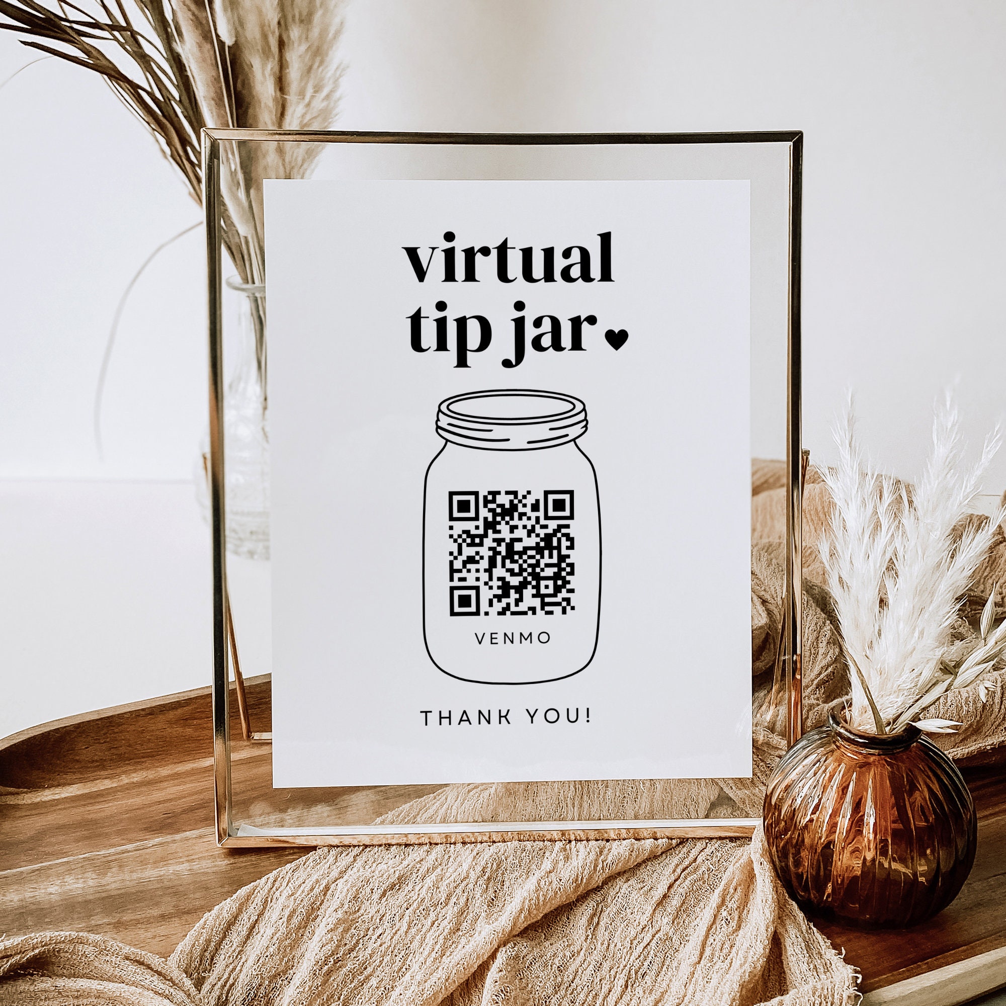 virtual-tip-jar-sign-canva-template-qr-code-sign-small-etsy