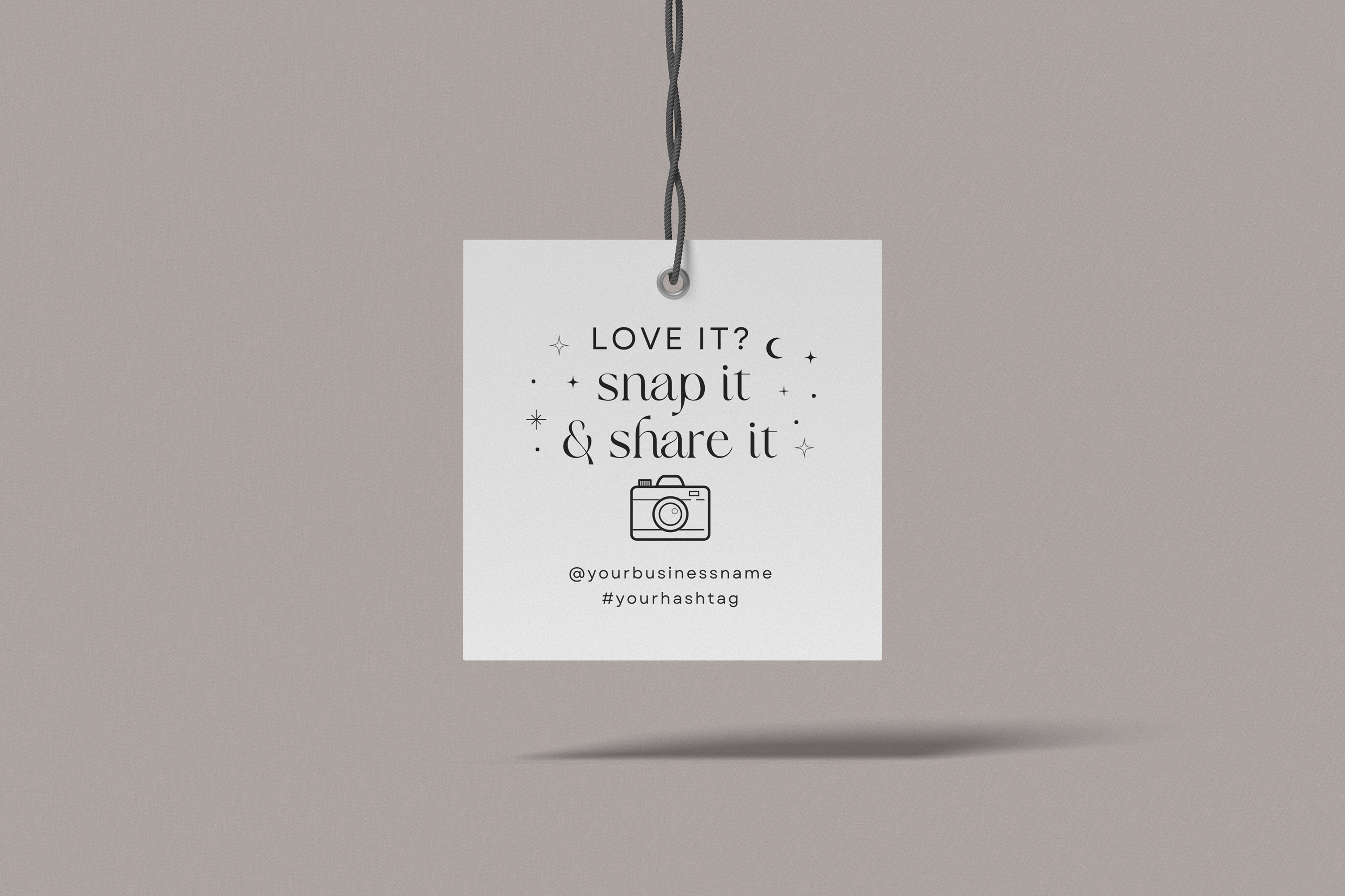 Snap and Share Template, Canva Template, Social Media Card, Packaging ...