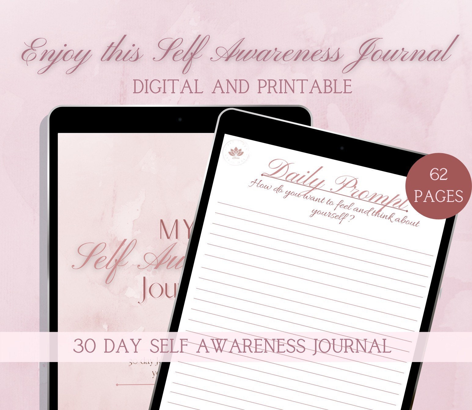 Self Awareness Journal Self Awareness Workbook Digital Journal - Etsy