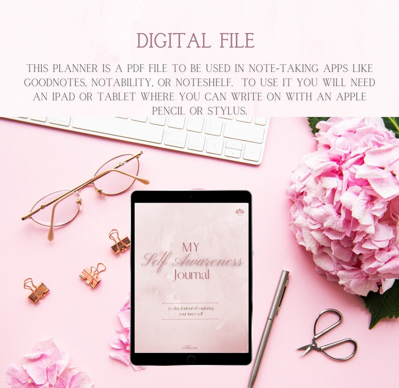 Self Awareness Journal | Self Awareness Workbook | Digital Journal ...