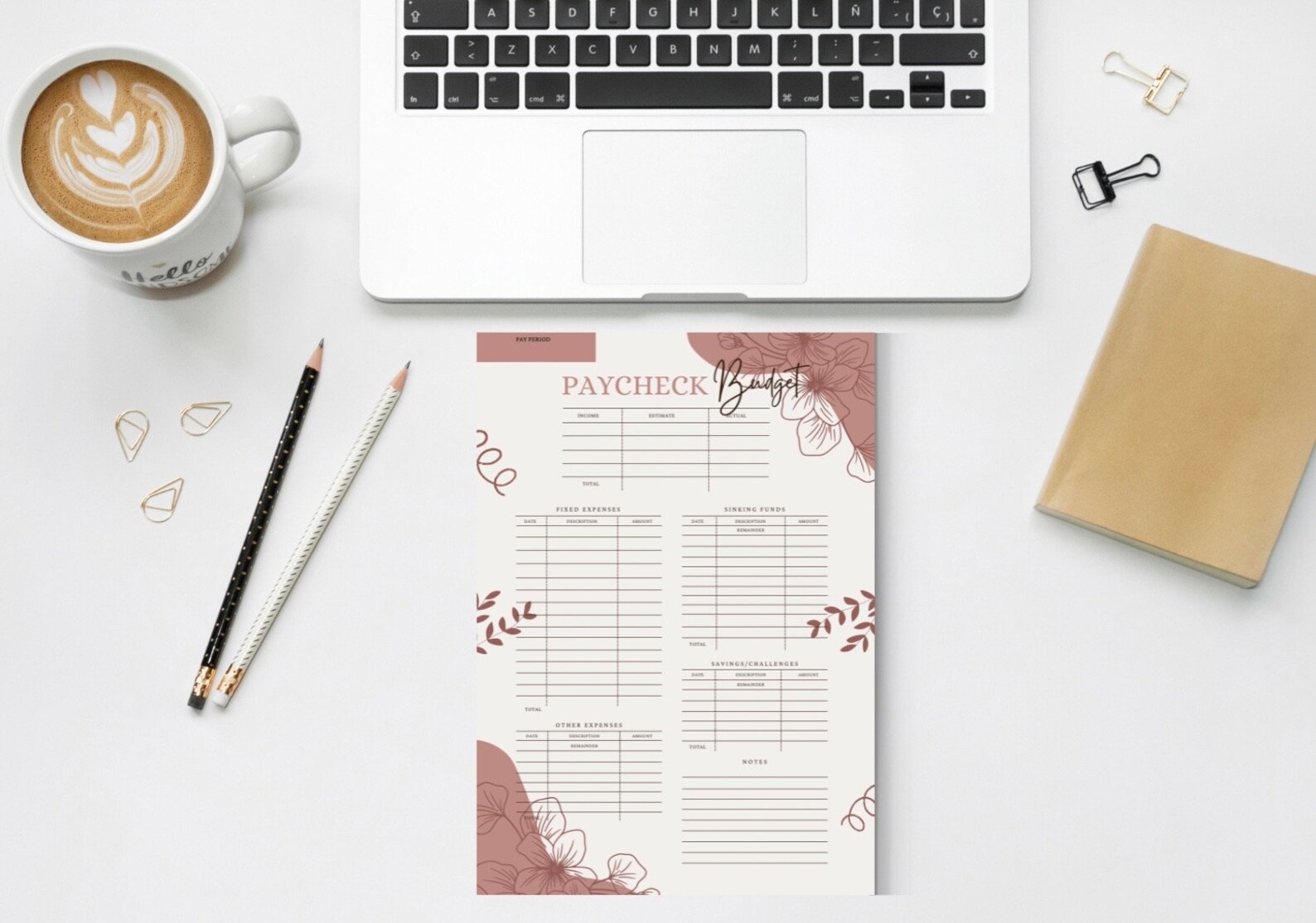 Paycheck Budget Sheet | Printable Budget Sheet | Paycheck Budget ...