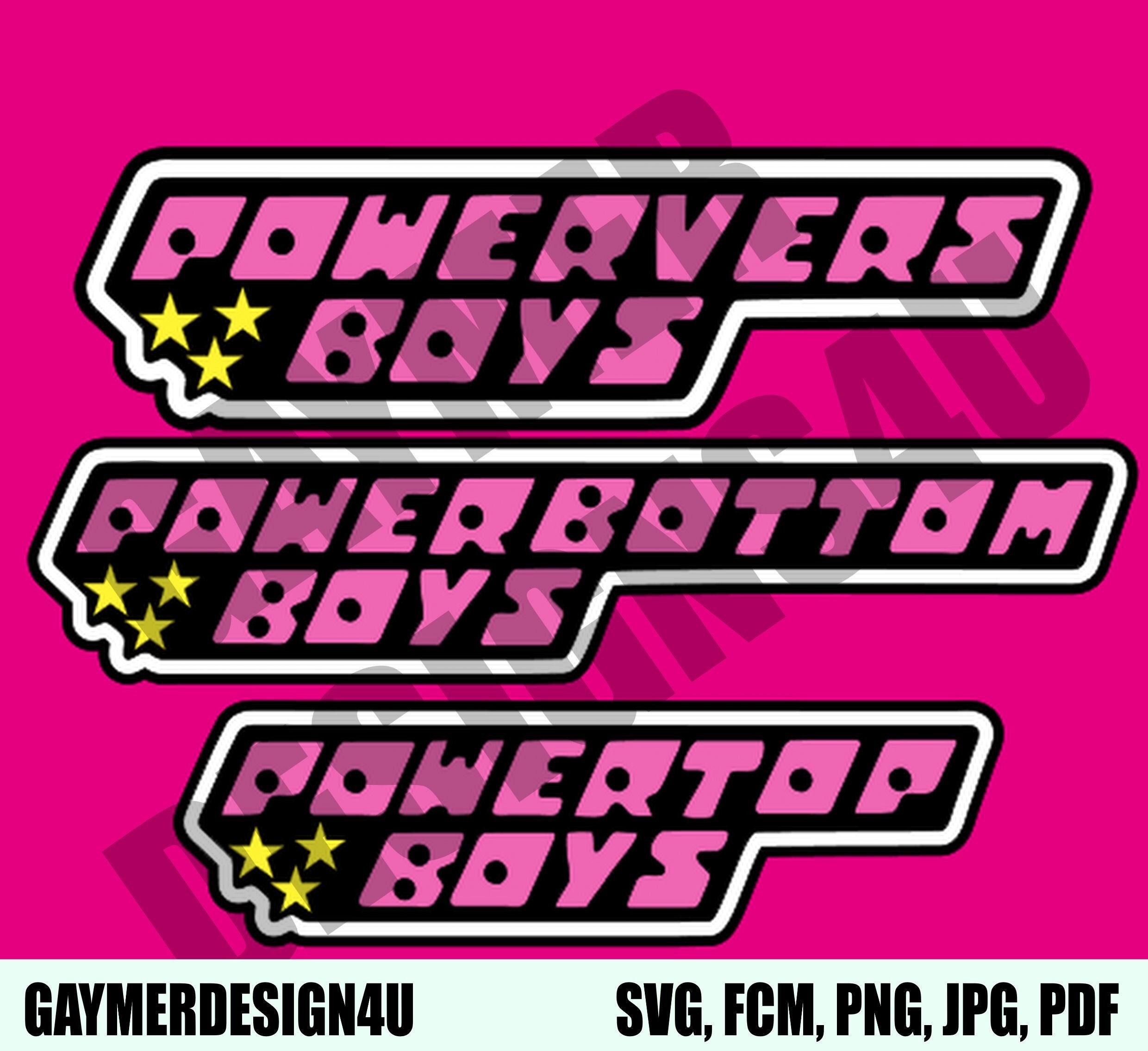 Power Vers Top Bottom Boys SVG, Gay Pride SVG, LGBT Svg, Gay Svg, Cut ...