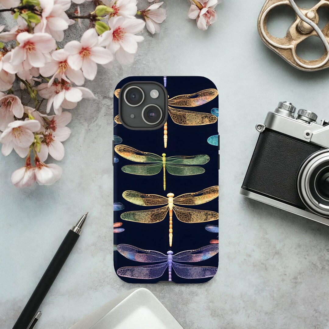 Dragonfly Winged Wonders, Whimsical, Nature Tough Phone Case for iPhone ...