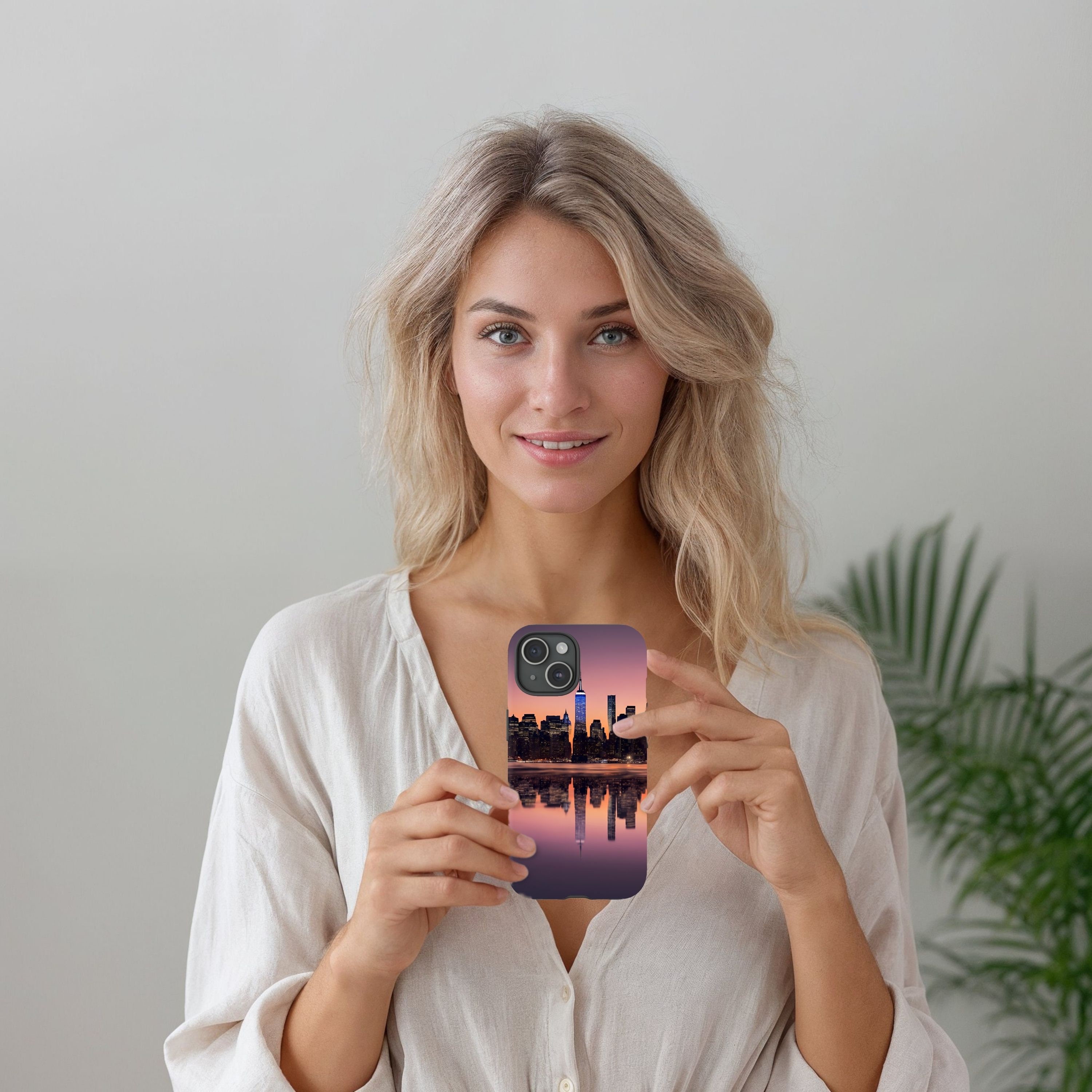 New York City Sunset Skyline Magsafe Tough Phone Case for iPhone 15 14 ...