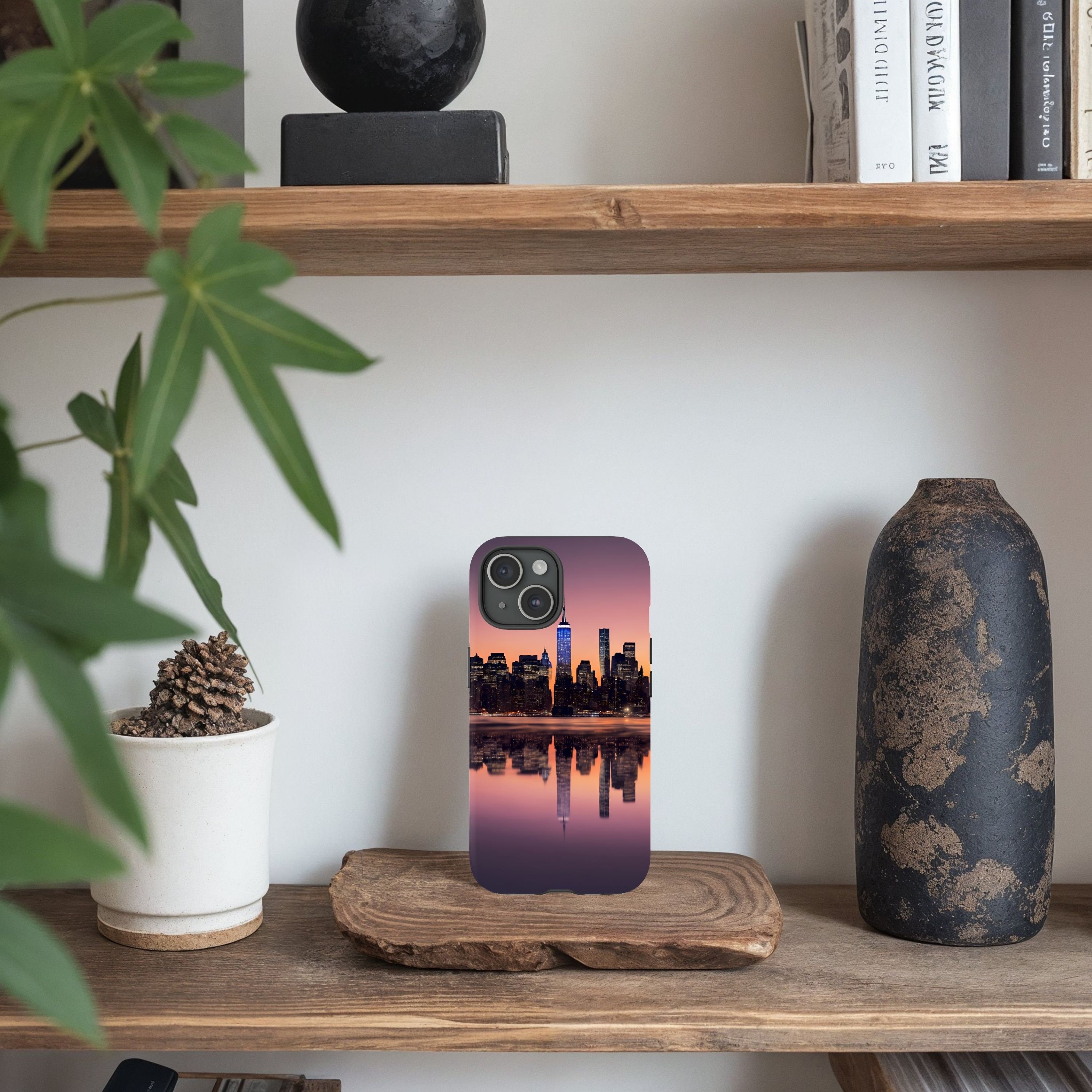 New York City Sunset Skyline Magsafe Tough Phone Case for iPhone 15 14 ...