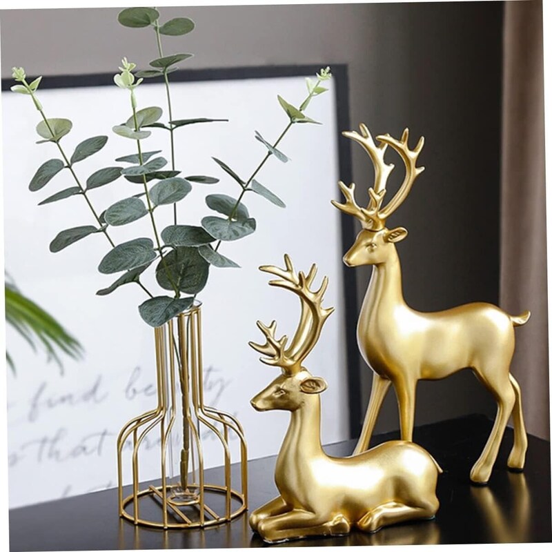 Gold Reindeer - Etsy