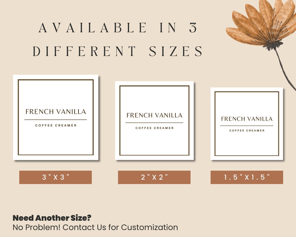 Coffee Creamer Labels | Editable and Printable Coffee Bar Labels ...