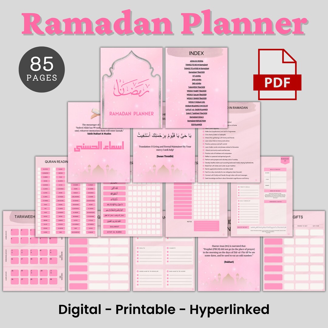 Ramadan Planner 2025 Printable Ramadan Journal, Ramadan Daily Planner ...