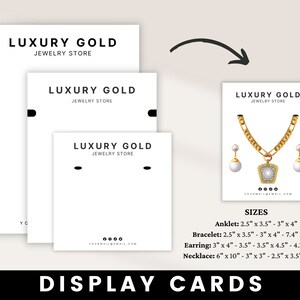 Jewelry Business Bundle, Editable Jewelry Care Instructions, Necklace ...