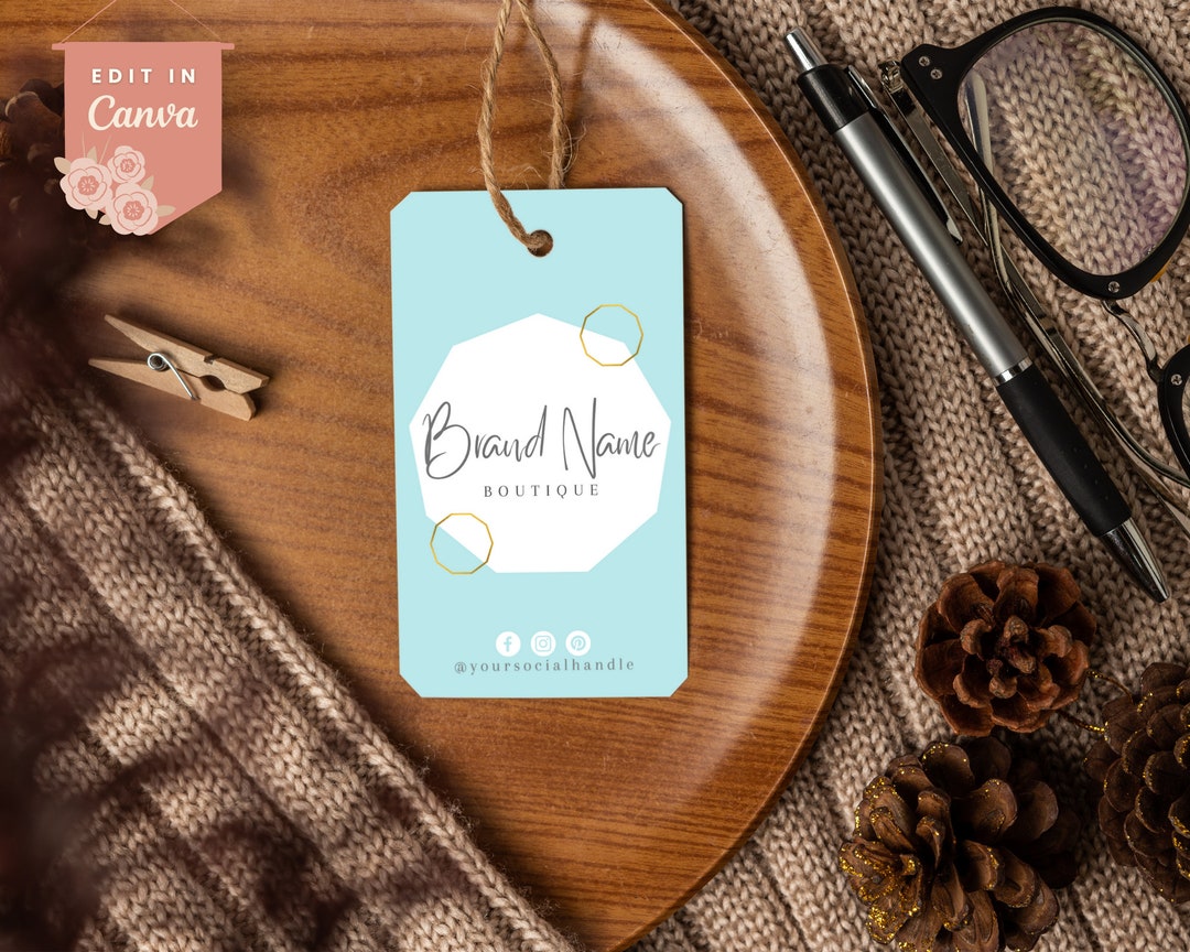 Small Business Hang Tag, Clothing Care Labels, Custom Clothing Tags ...