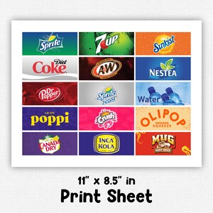 Vending Machine Labels, High Quality Labels, Sparkling Water and Soda ...