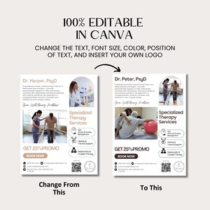 Mental Health Therapist Flyer, Counseling Psychology Therapy Flyer ...
