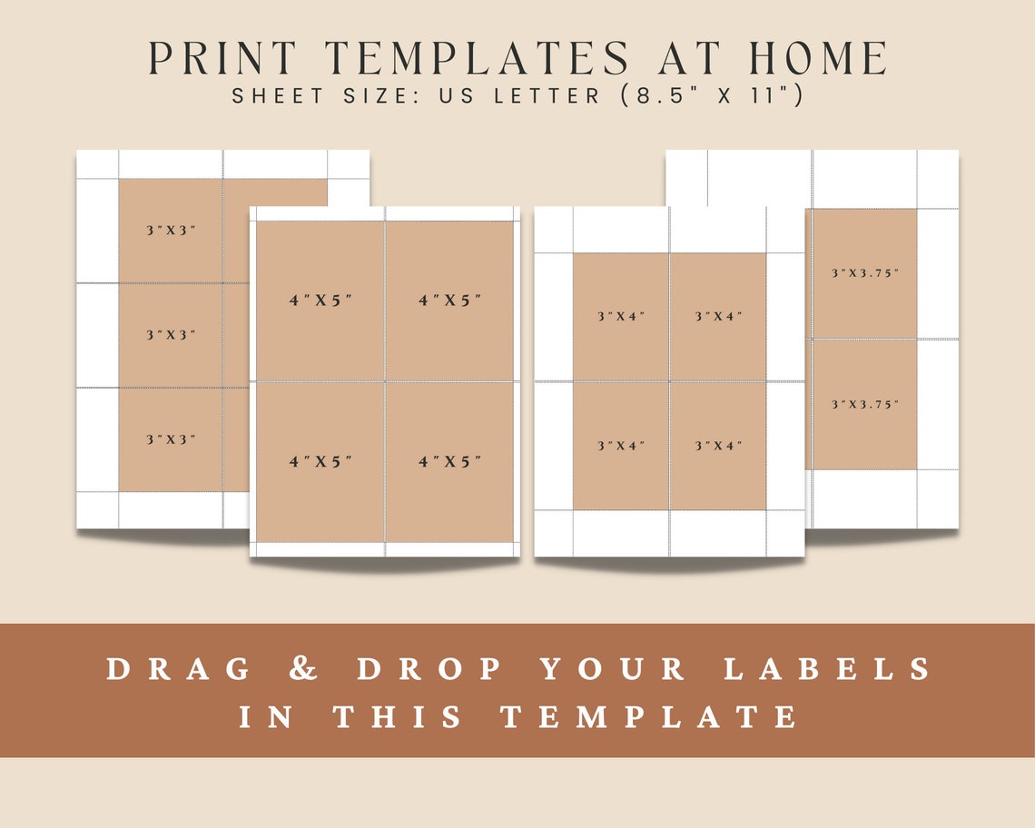 Editable Pouch Label Template Modern Tea Pouch Label Minimal - Etsy