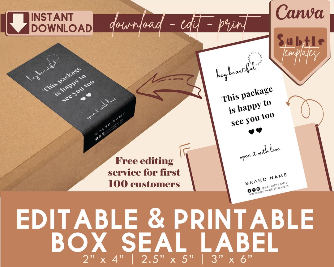 Box Sealing Stickers, Sealing Stickers, Packaging Stickers, Label ...