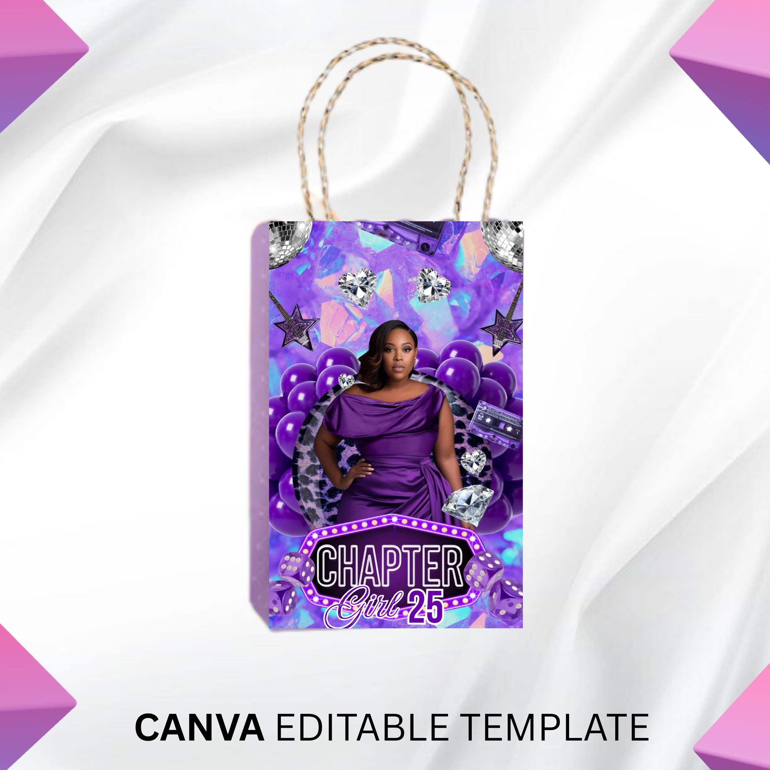 Customizable Birthday Gift Bag Template for Memorable Celebrations and ...