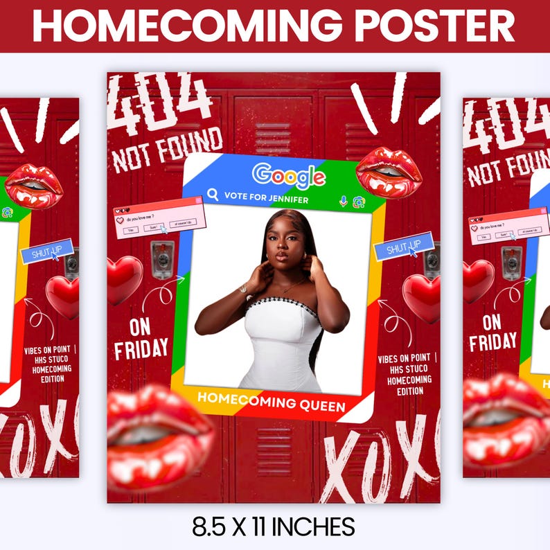 Editable Homecoming Queen Campaign Poster: Google Theme (digital ...
