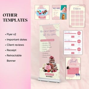 Editable Cake Business Templates, Home Bakery Business Bundle, Cake ...