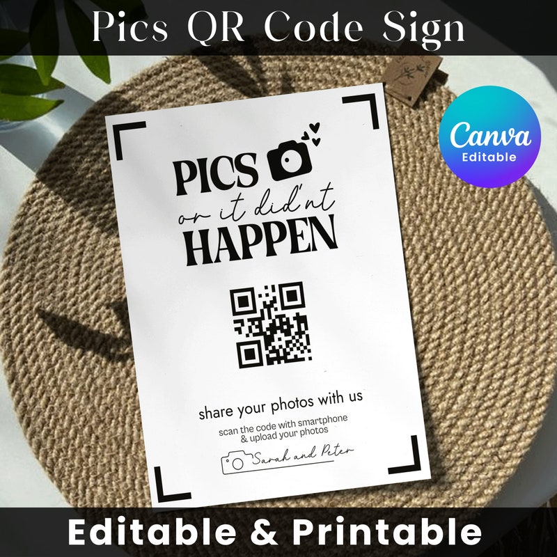 Illustration Qr Code Sign - Etsy
