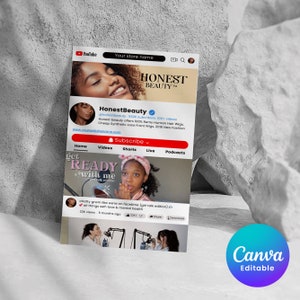 Youtube Business Card, Business Card Canva Designs, Youtube Card ...