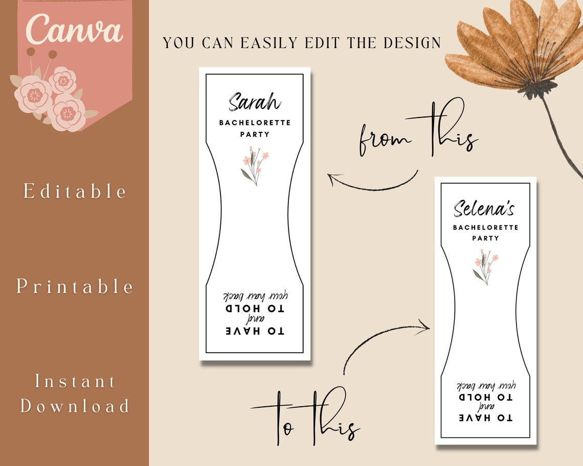 Printable Scrunchie Hang Tags Editable Scrunchie Tag - Etsy