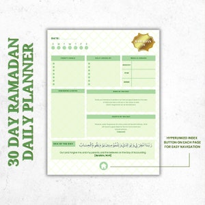 Ramadan Planner 2024, Digital Ramadan Planner, Ramadan Planner ...