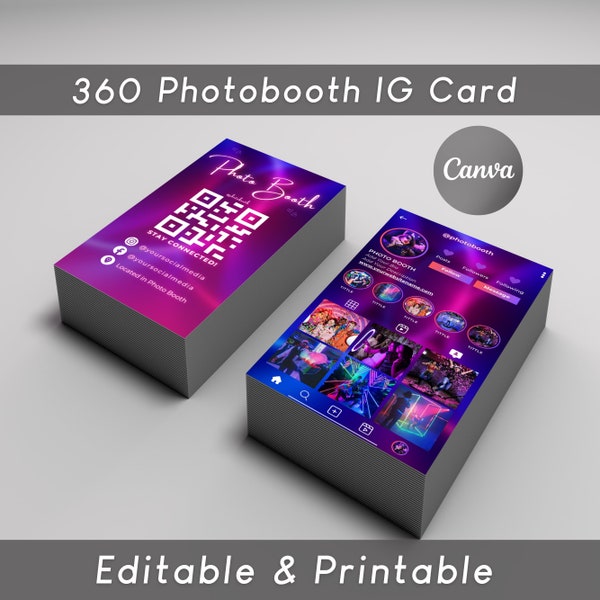 Business Card 360 Photo Booth - Etsy