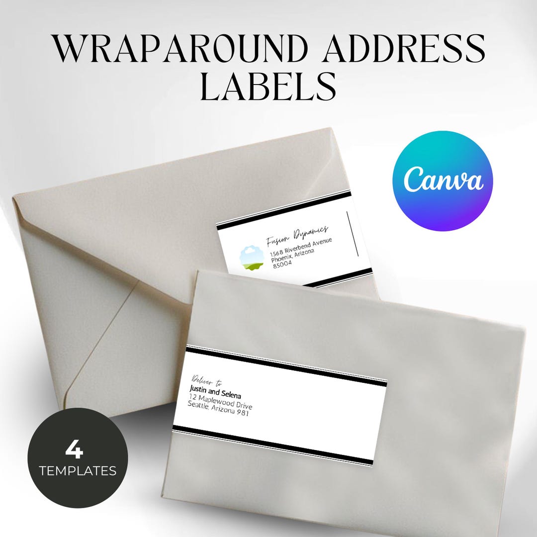 Wrap Around Address Labels Template, Wrap Around Label, Address Label ...