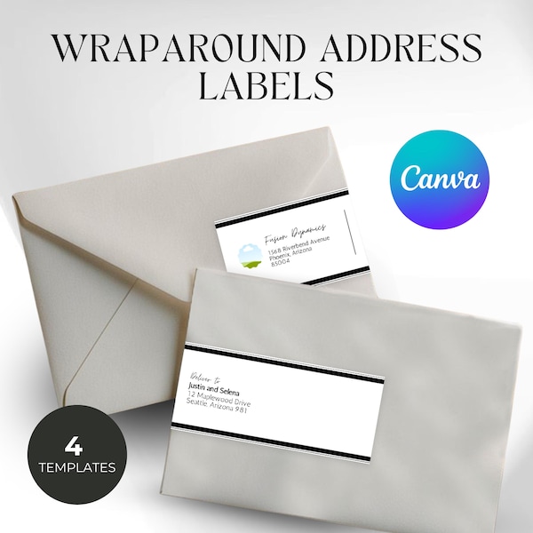 Wrap Around Labels - Etsy