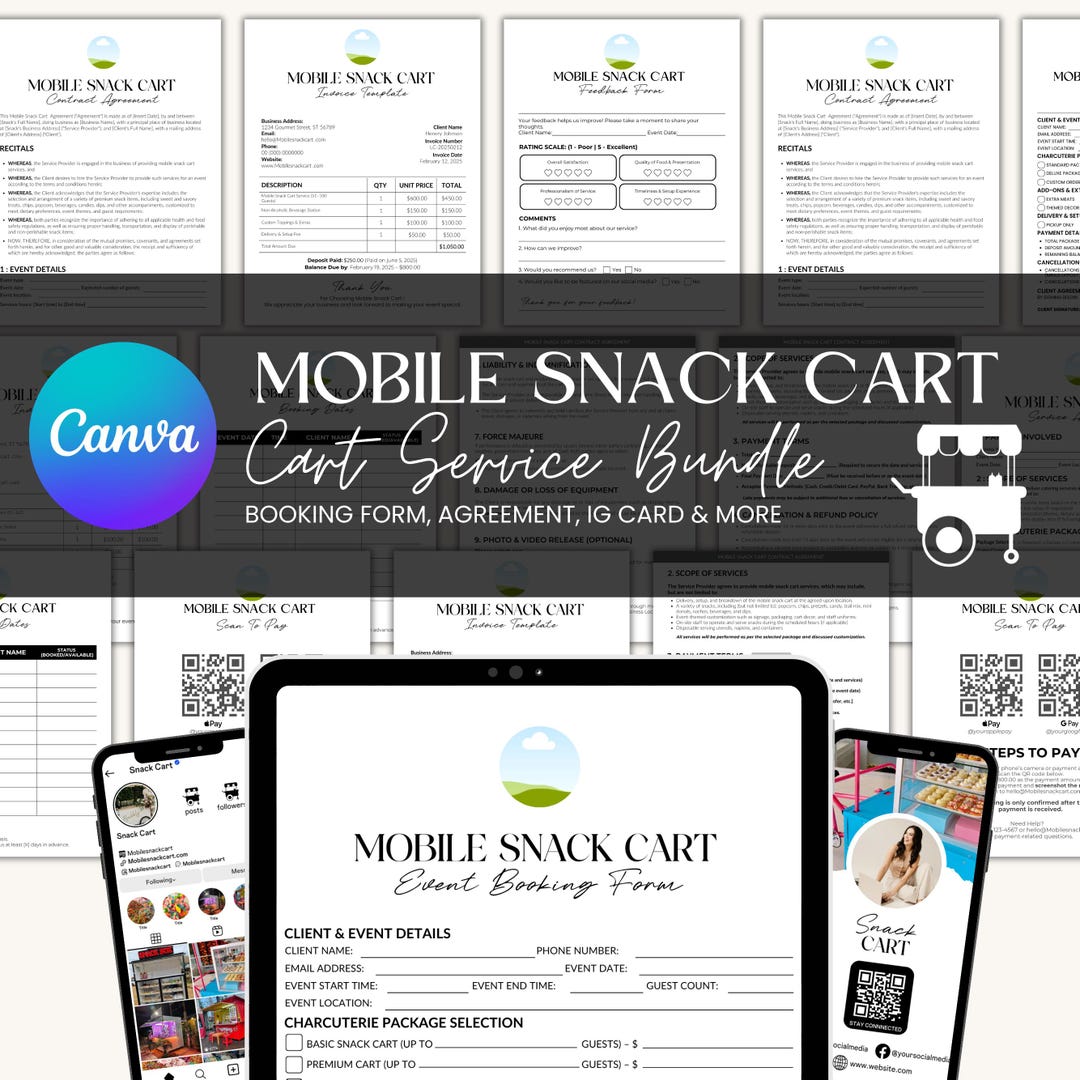 Mobile Snack Bundle, Mobile Snack Contract, Event Vendor Contract ...