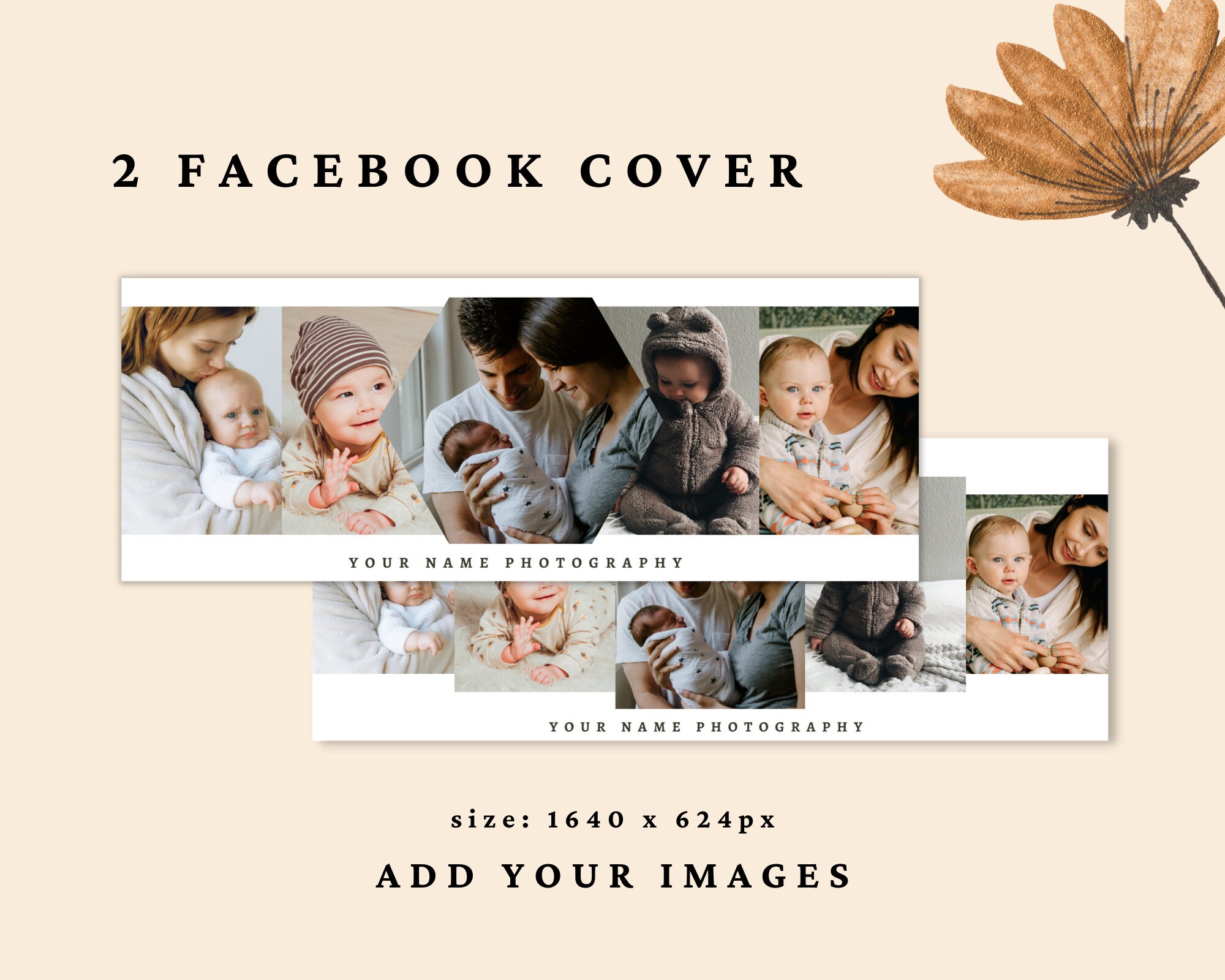 Facebook Cover Template Canva Photography Facebook Timeline - Etsy