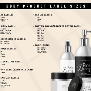 Editable Body Product Labels Bundle: Skincare & Cosmetic Templates ...