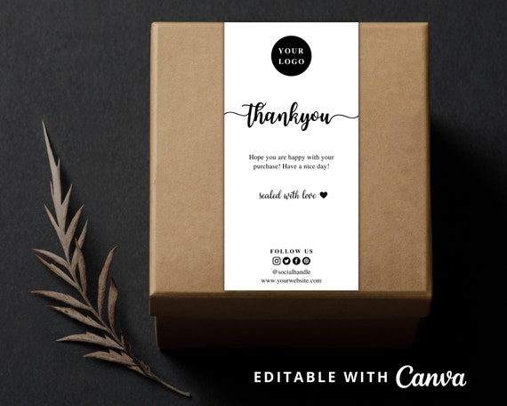 Editable Box Label Template Custom Packaging Labels - Etsy