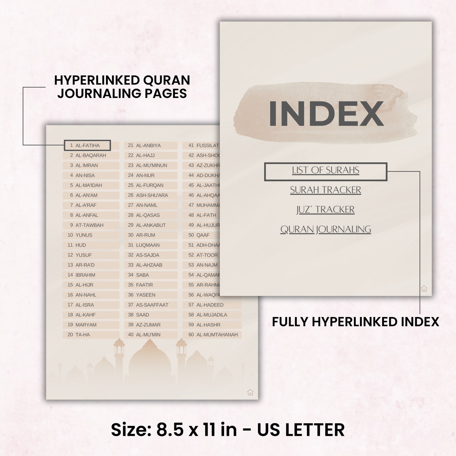 Quran Journal Digital, Quran Study, Quran Tracker, Quran Journaling ...