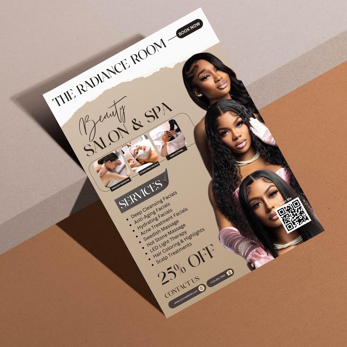 DIY Beauty Salon Flyer Canvatemplate,hair Salon Flyer Design,hair Nail ...