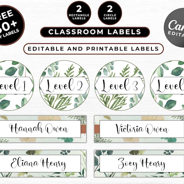 Digital Downloads Classroom Labels - Etsy