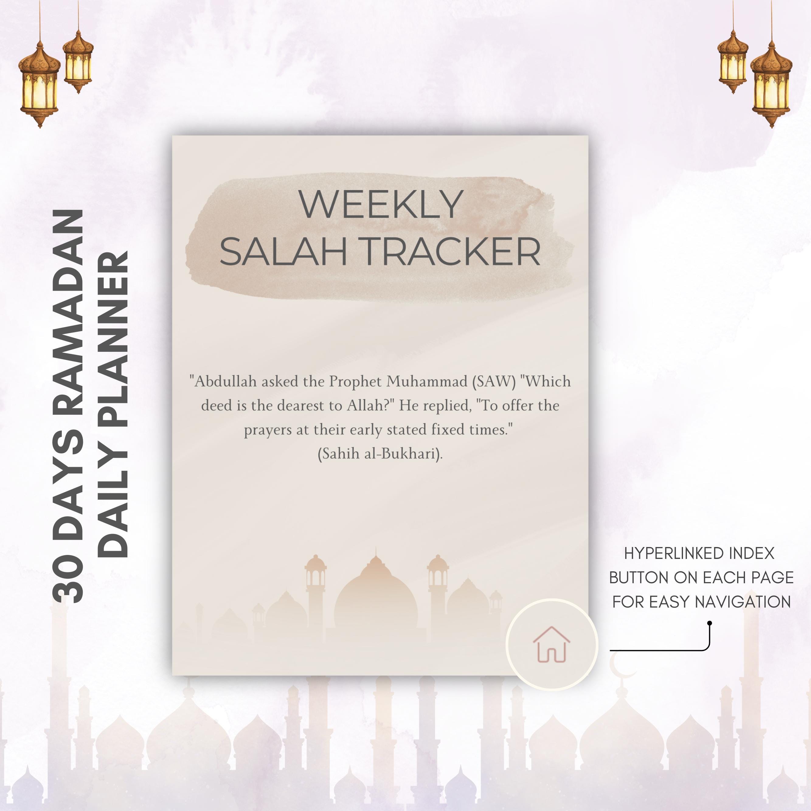 Ramadan 30 Days Planner, Things to Do & Avoid in Ramadan, Quran Tracker ...