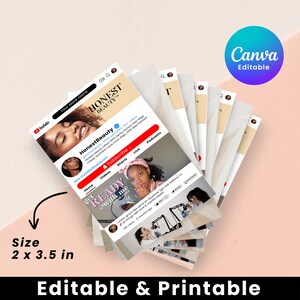 Youtube Business Card, Business Card Canva Designs, Youtube Card ...