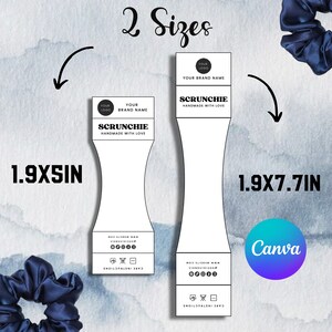 Scrunchie Tag, Scrunchie Tag Template, Scrunchie Tag Svg, Scrunchie ...